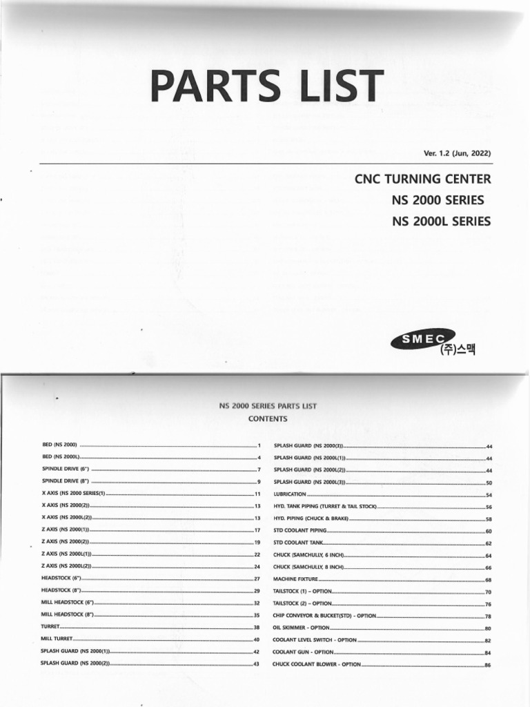 Parts List | PDF