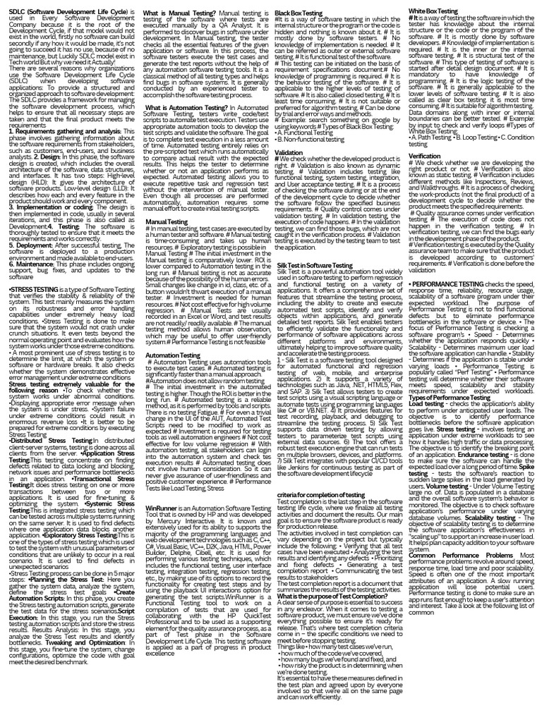 St 1 Pdf Software Testing Quality Assurance