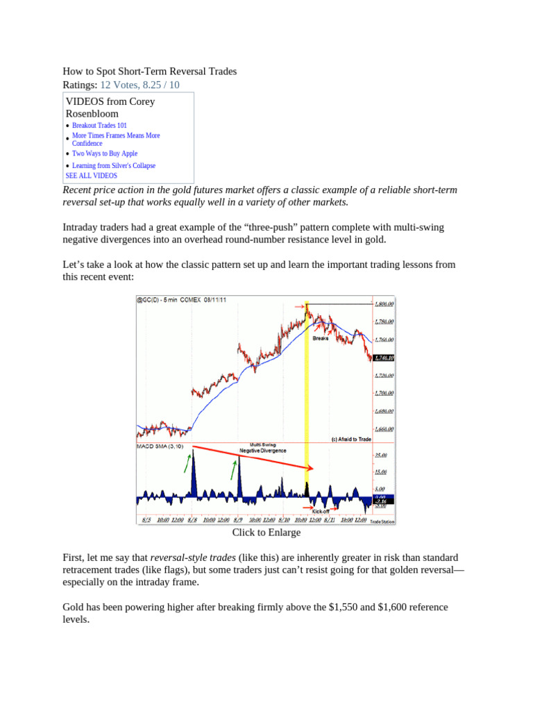 How to Spot Short | PDF | Day Trading | Futures Contract