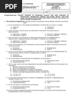 Pagbasa Exam Q3 | PDF