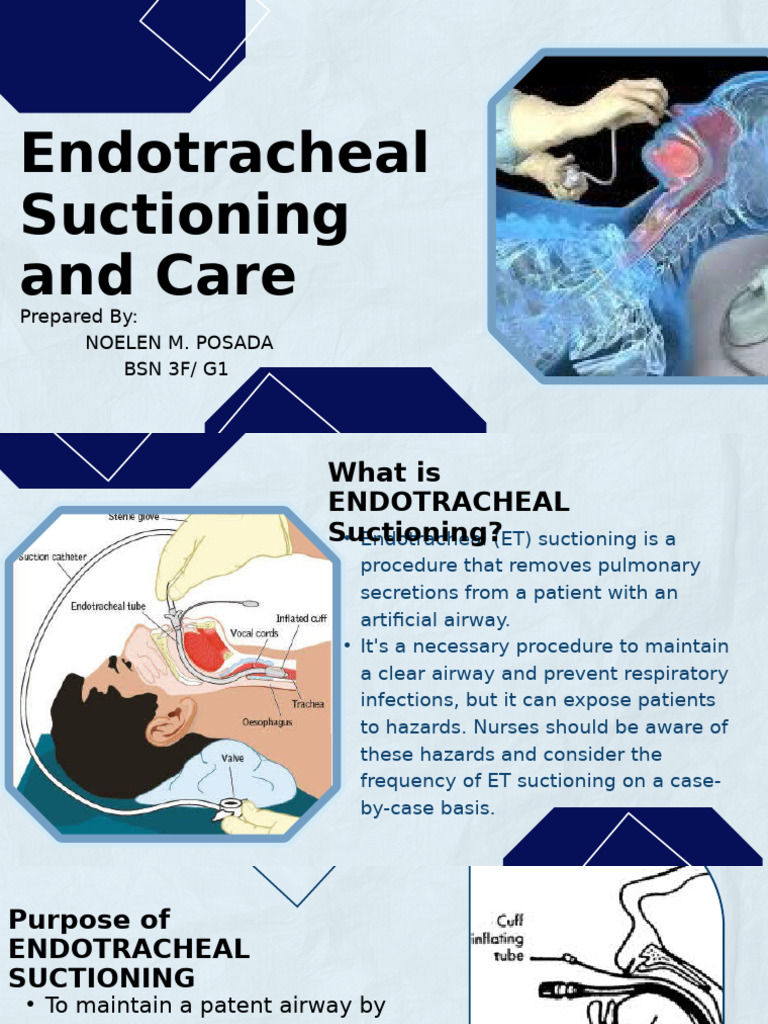 Endotracheal Suctioning & Care | PDF