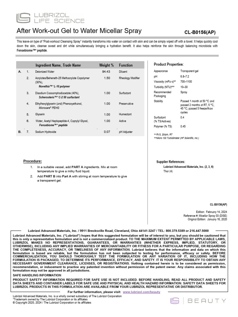 CL B0156 (Ap) | PDF | Materials | Chemical Substances
