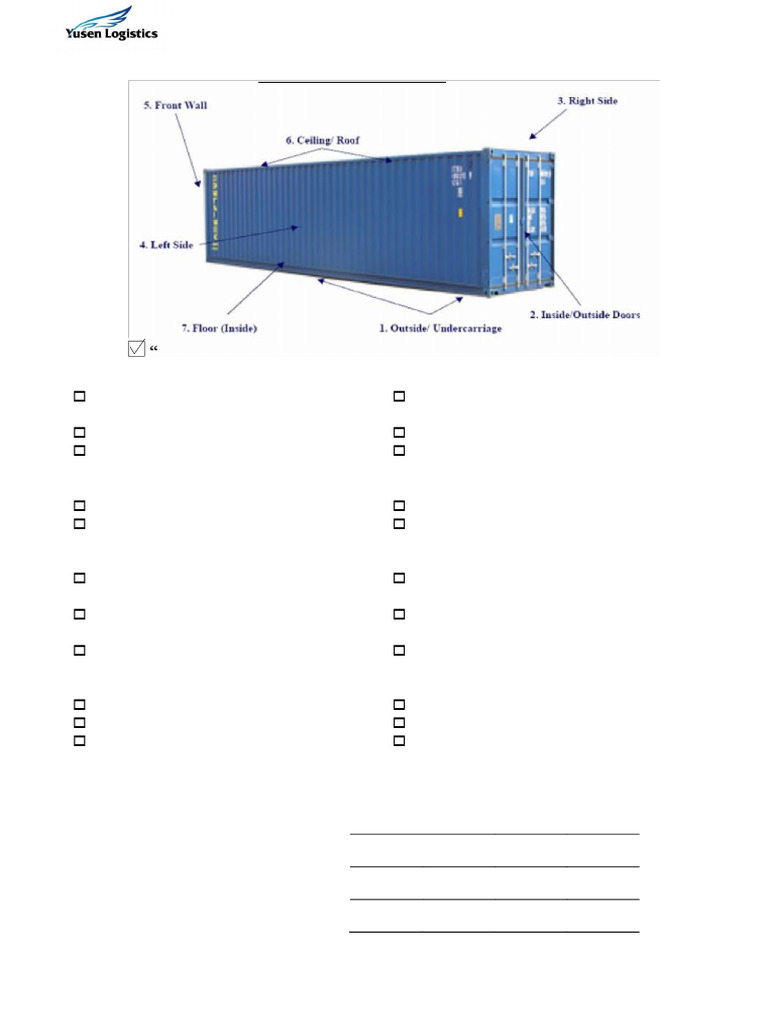 7 points and seal container inspection | PDF