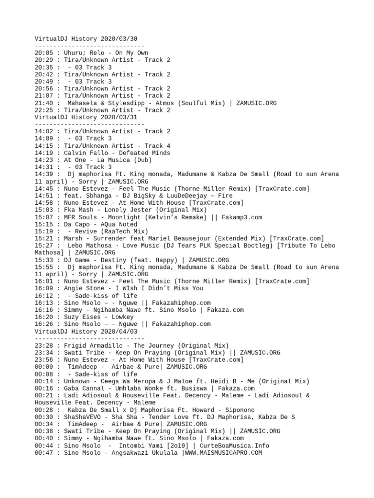 Track List | PDF | Musicians