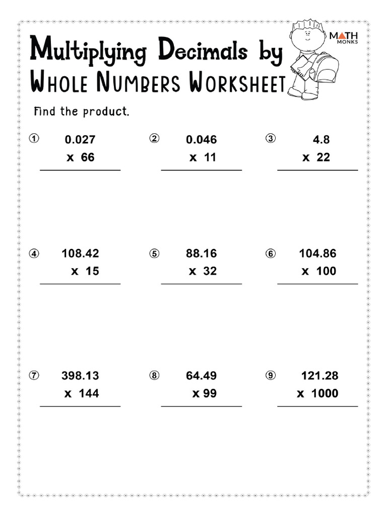 Multiplying-Decimals-by-Whole-Number | PDF