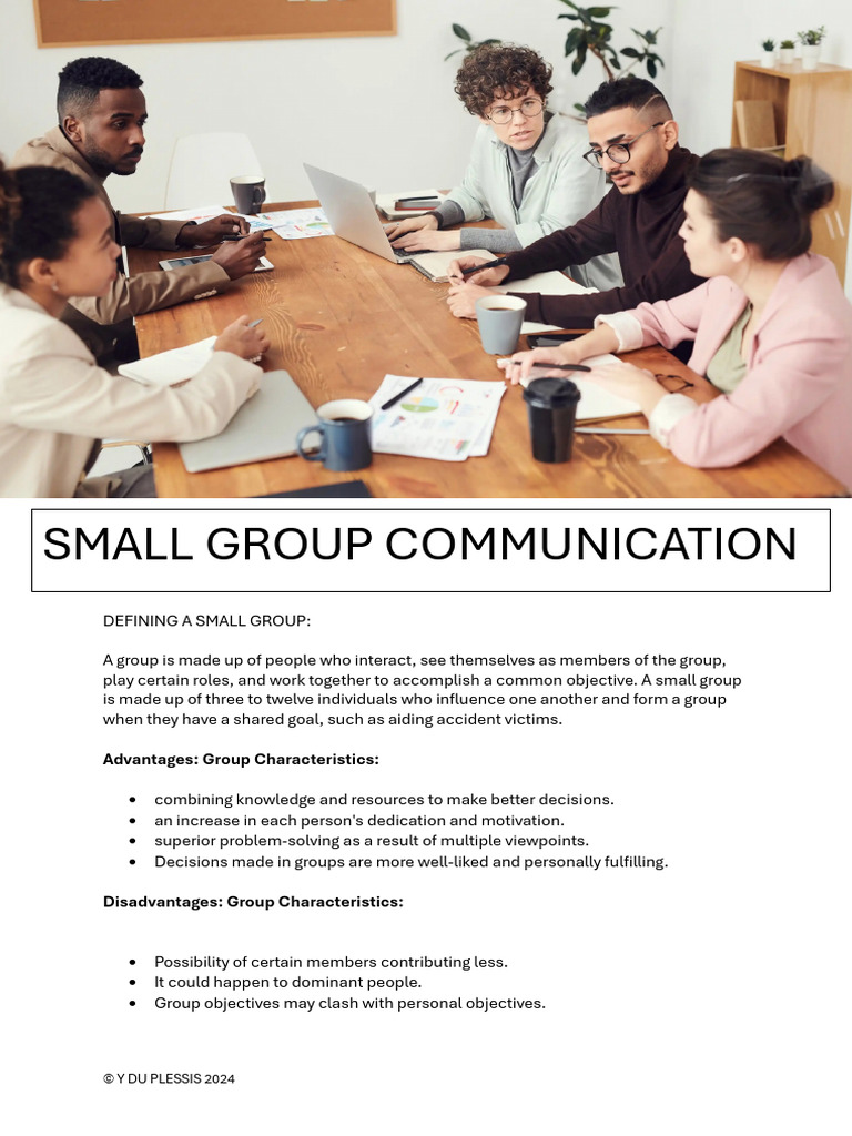 Understanding Small Group Dynamics | PDF | Human Communication | Cognition