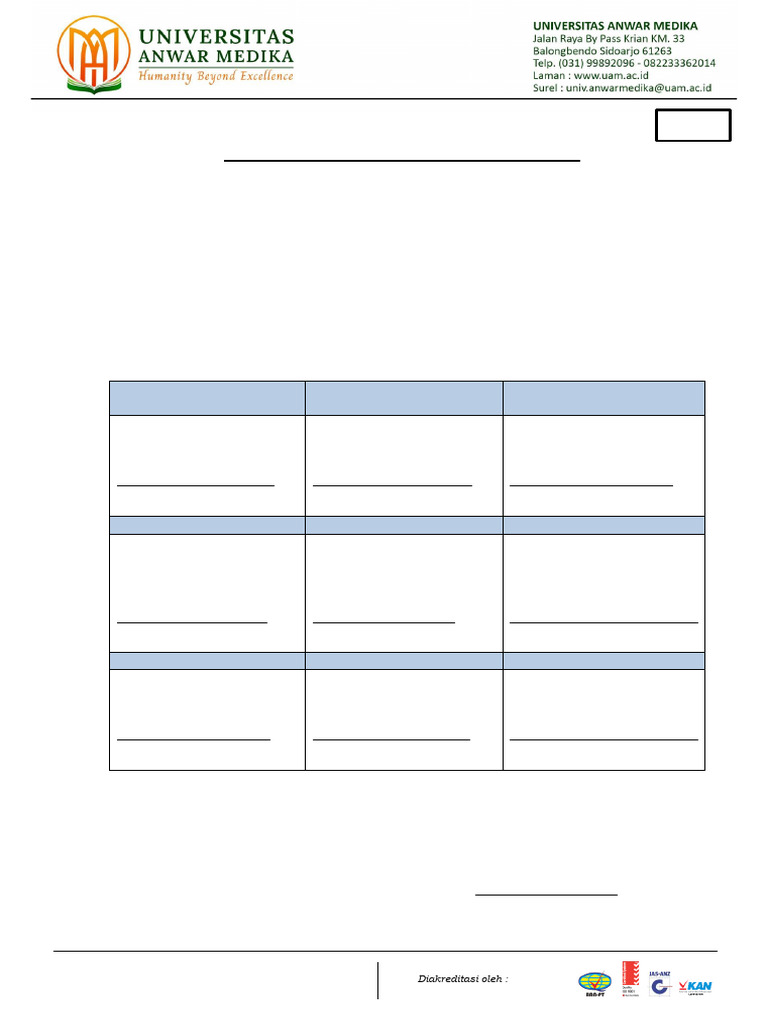 Surat Bebas Laboratorium | PDF