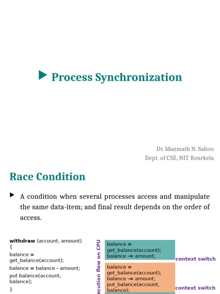 5process Synchronization | PDF | Computing | Computer Programming