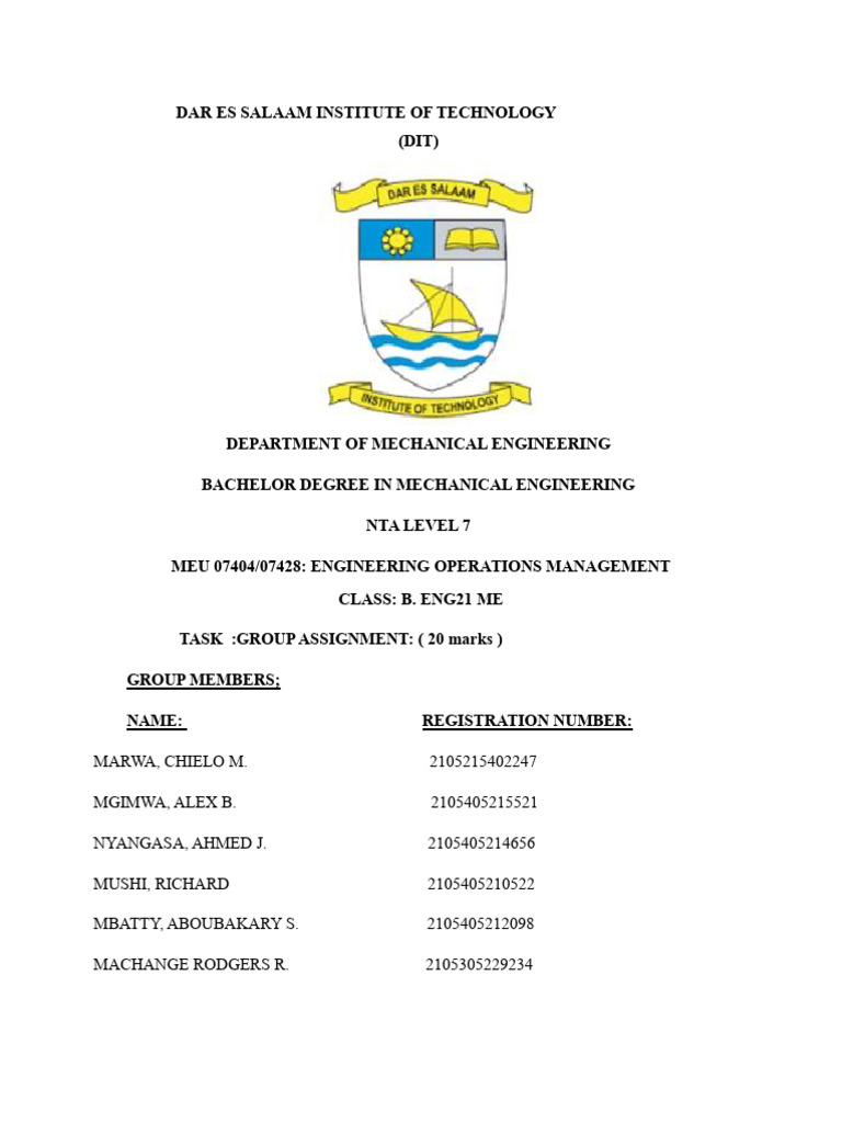 Group assignment MEU 07404 SEM II 2024 (1) | PDF | Efficient Energy Use ...