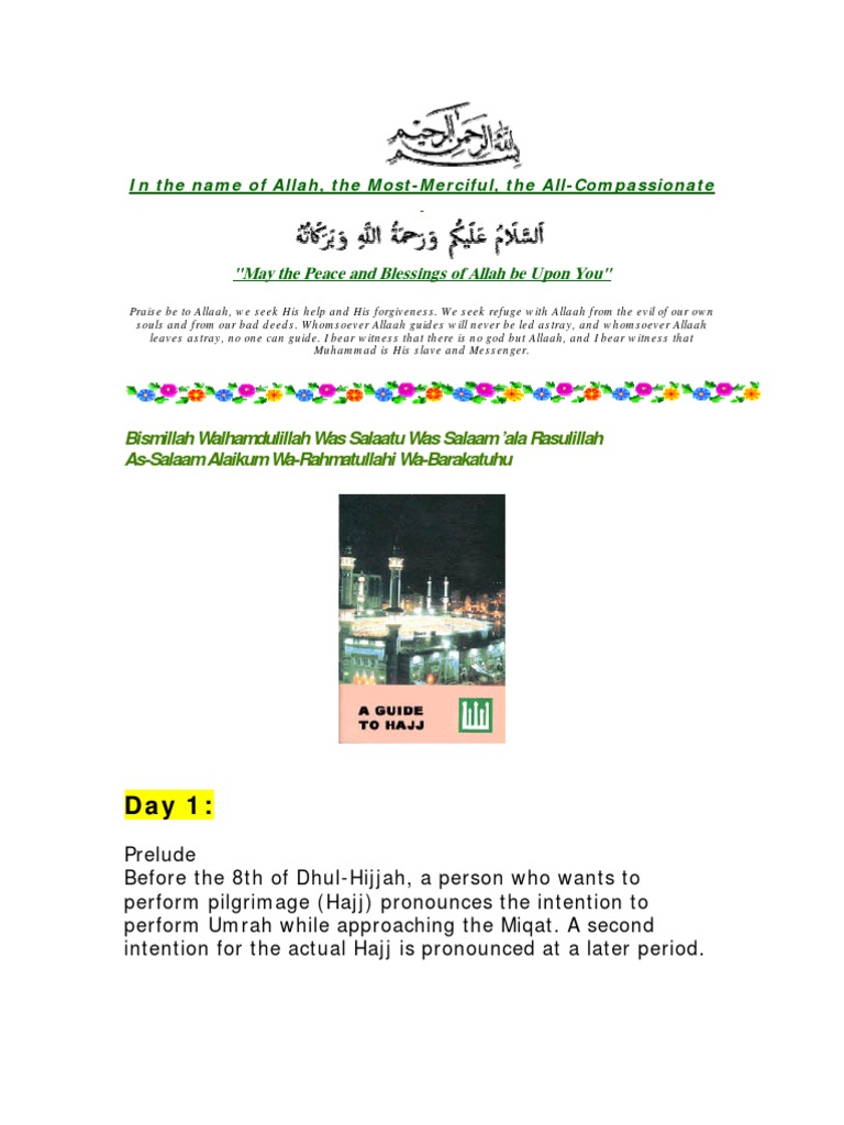 Hajj Day Wise Guide With Pictures | PDF | Hajj | Islamic Fundamentalism