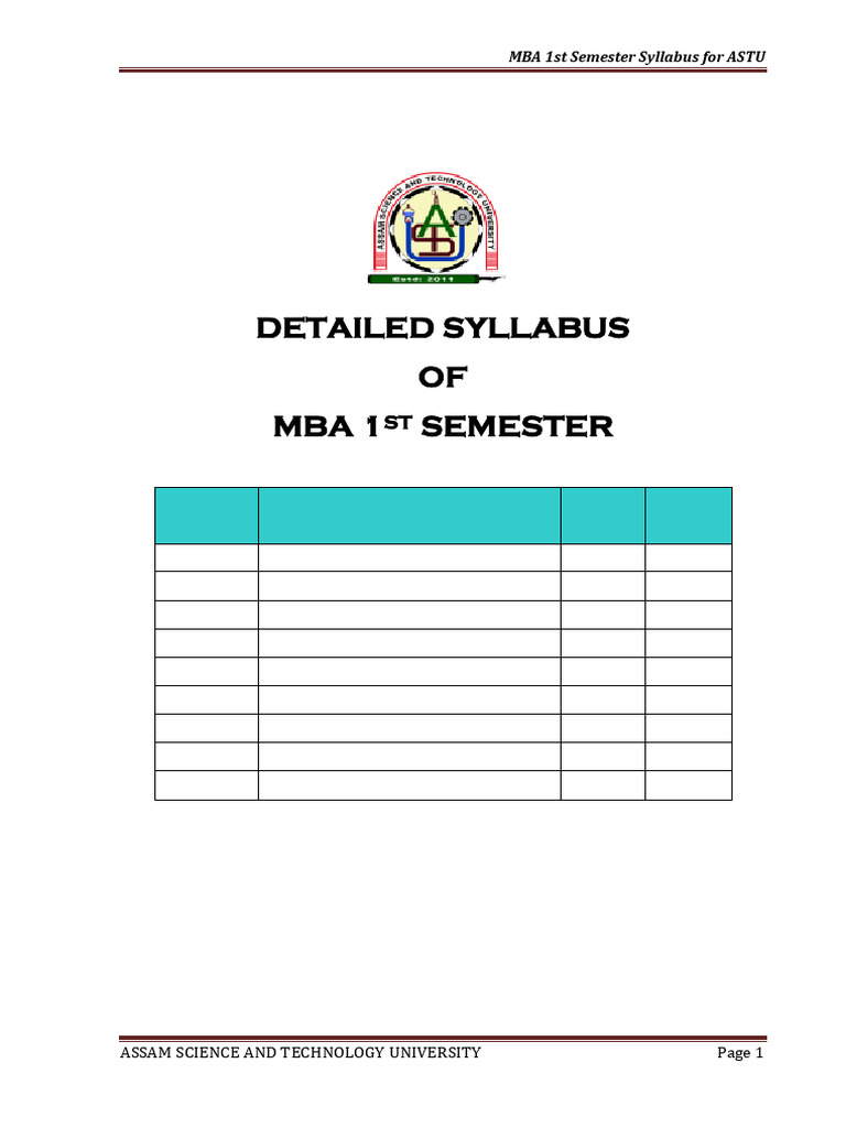 MBA-1st-sem | PDF | Marketing | Statistics