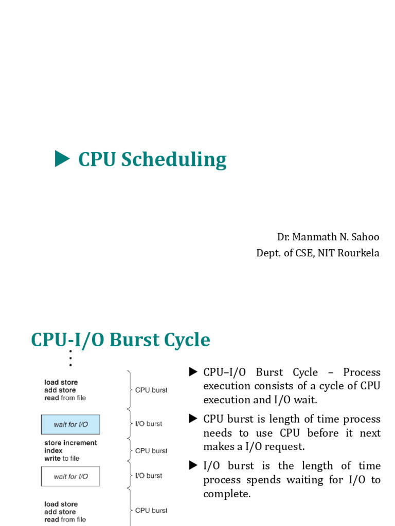 4CPU Scheduling | PDF | Scheduling (Computing) | Computing