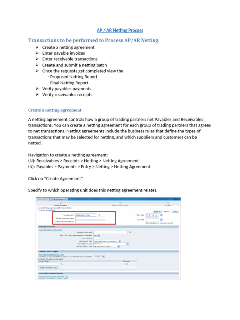 APAR Netting | PDF | Accounts Payable | Receipt