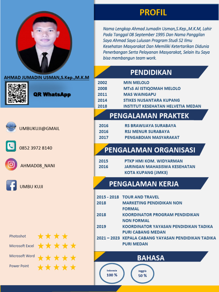 CV Ahmad Jumadin Usman | PDF