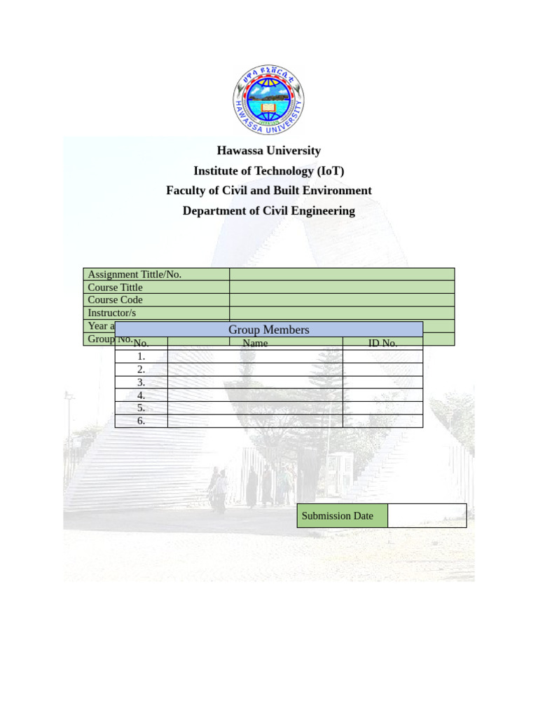 Assignment Cover Page | PDF