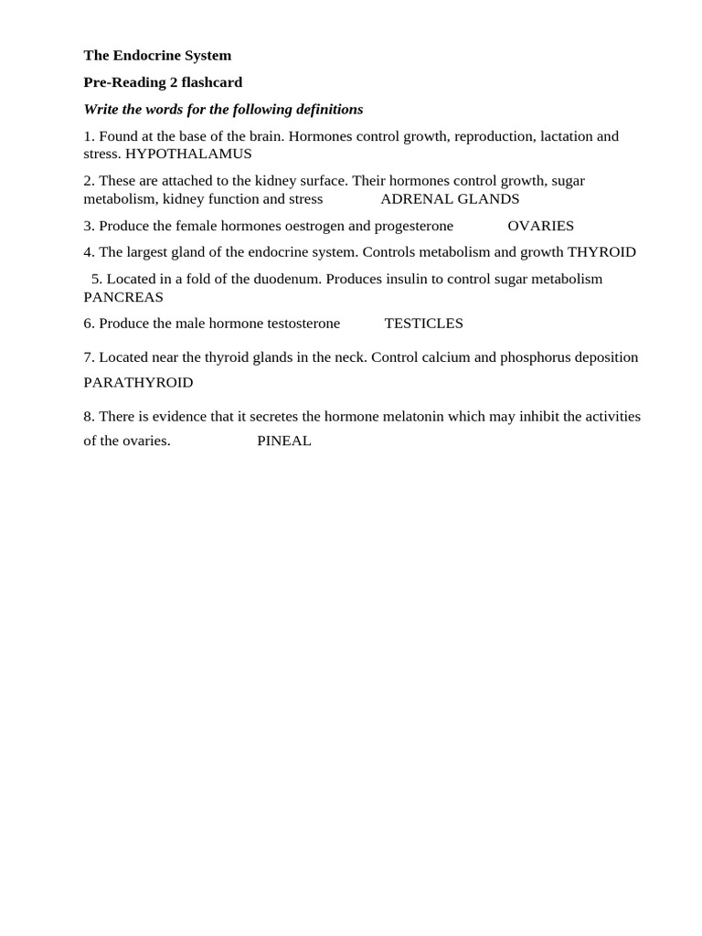 Flashcard (Pre_reading2) _word Definition | PDF