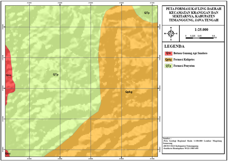 Peta Formasi Geologi Temanggung | PDF