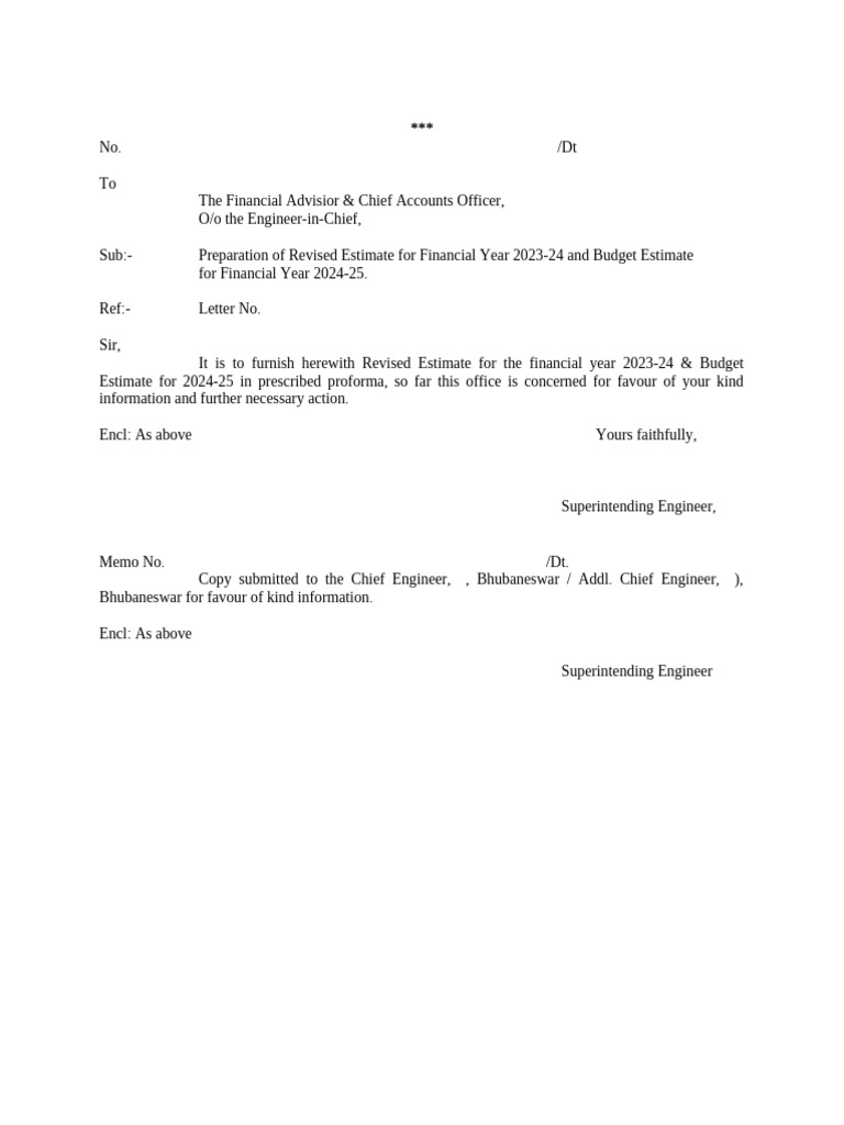 Budget Letter | PDF