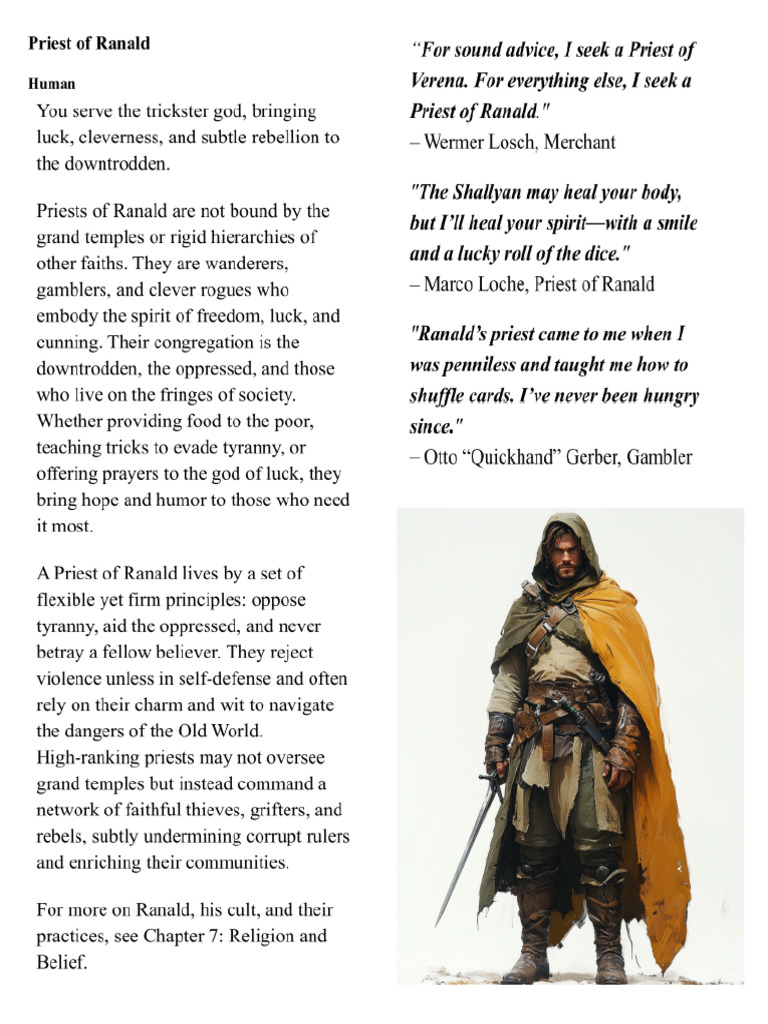 Priest of Ranald | PDF