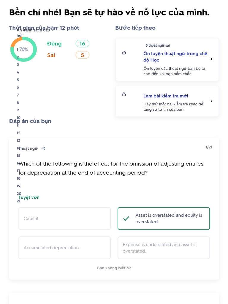 CHAPTER 4 - COMPLETING THE ACCOUNTING CYCLE - Quizlet | PDF | Debits ...