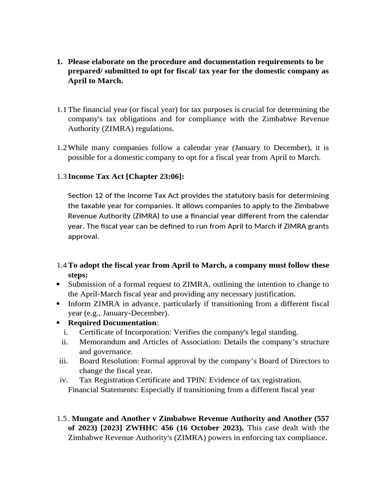 Fiscal Year Requirements | PDF | Fiscal Year | Taxes