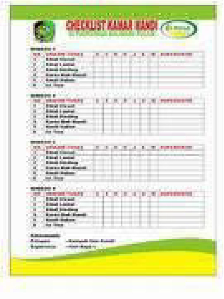 Checklist | PDF