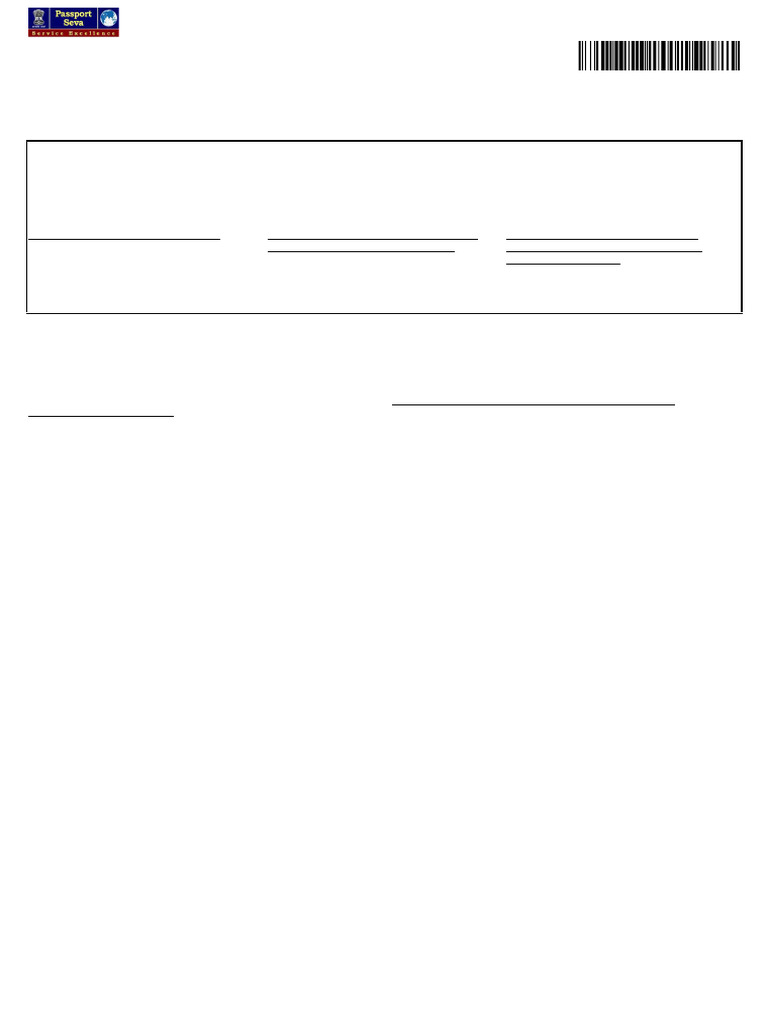 Passport Application Status Update | PDF