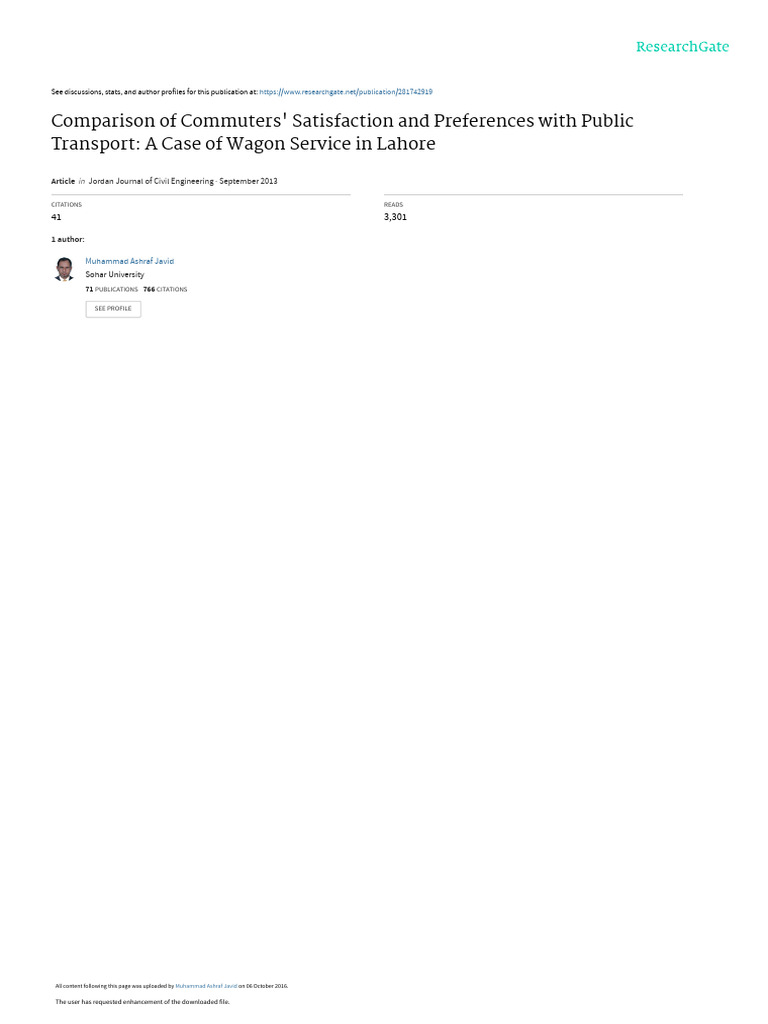 Paper 3 (Wagon Service Feeder Routes) | PDF | Public Transport ...