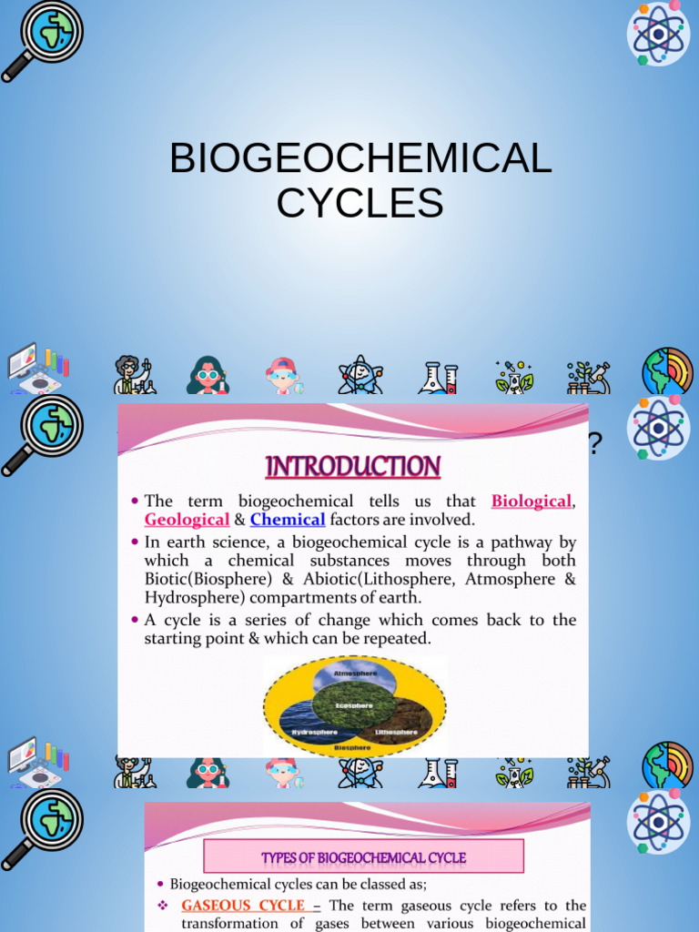 Biogeochemical cycle | PDF