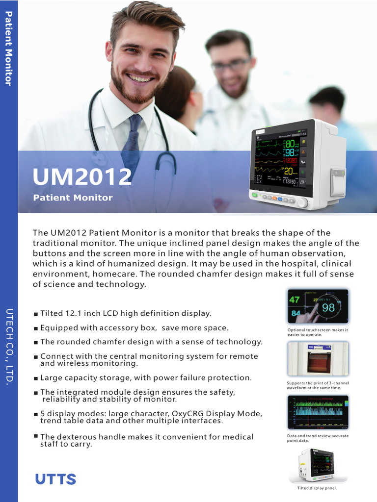 Catalogue of UM2012 Patient Monitor | PDF | Computer Monitor | Display ...