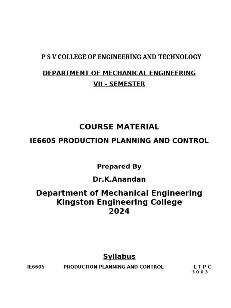 PPC - Notes | PDF | Standardization | Product (Business)