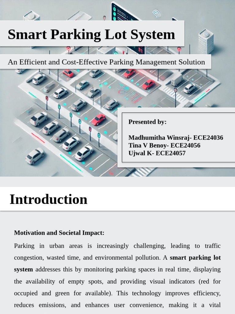 Smart_Parking_Lot_System (1) (1) | PDF | Parking | Light Emitting Diode