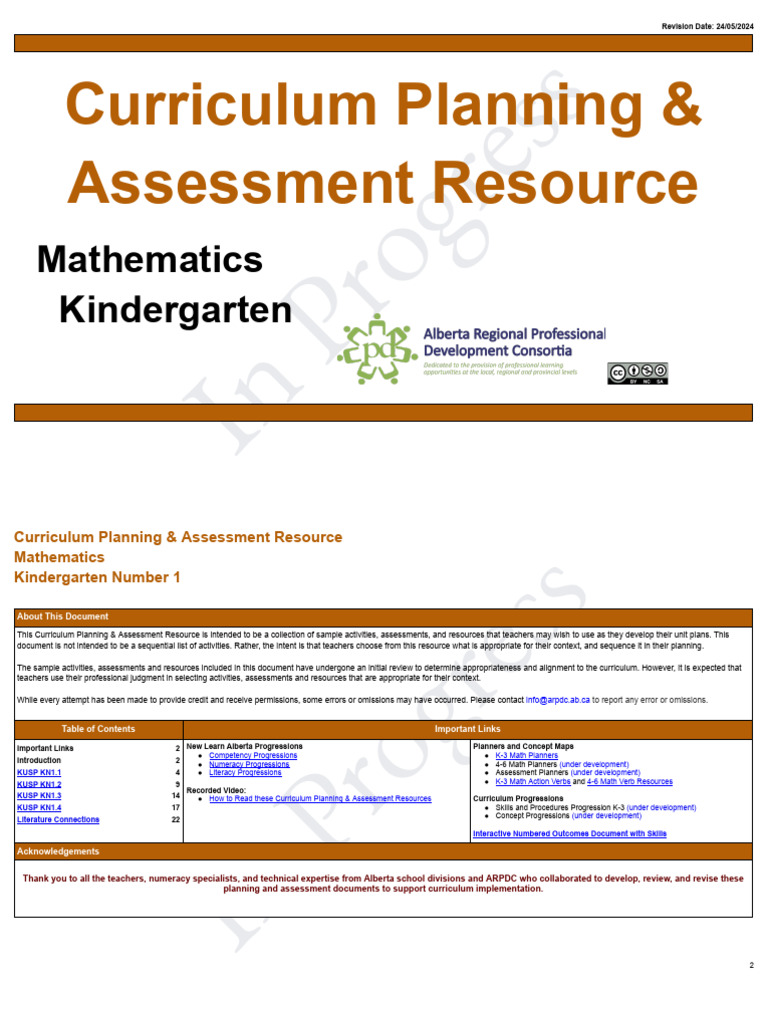 Math-KG-NUMBER-1-CPAR | PDF | Curriculum | Numbers