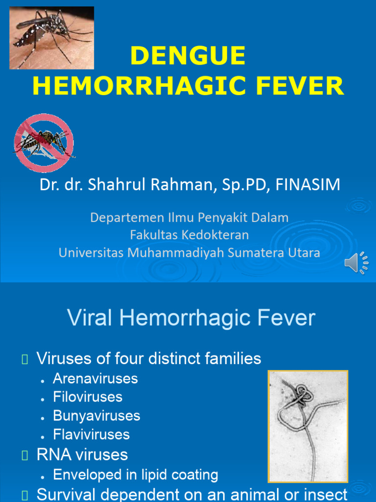 Dengue Hemorrhagic Fever | PDF | Microbiology | Medical Specialties