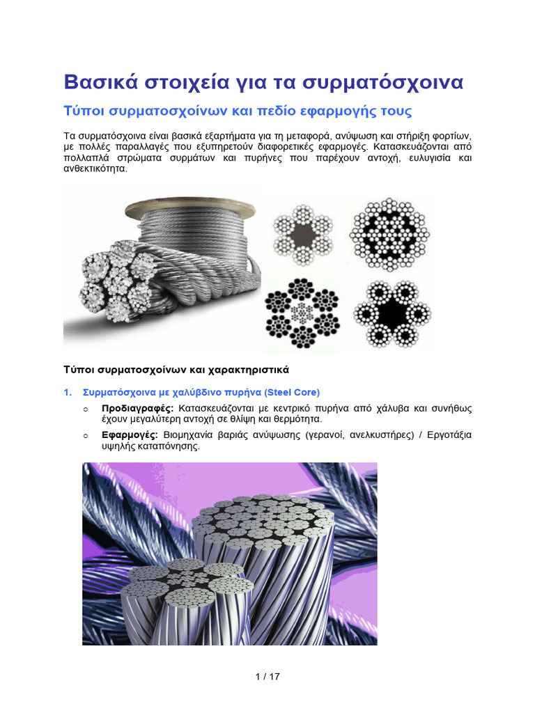Basics of wire ropes | PDF