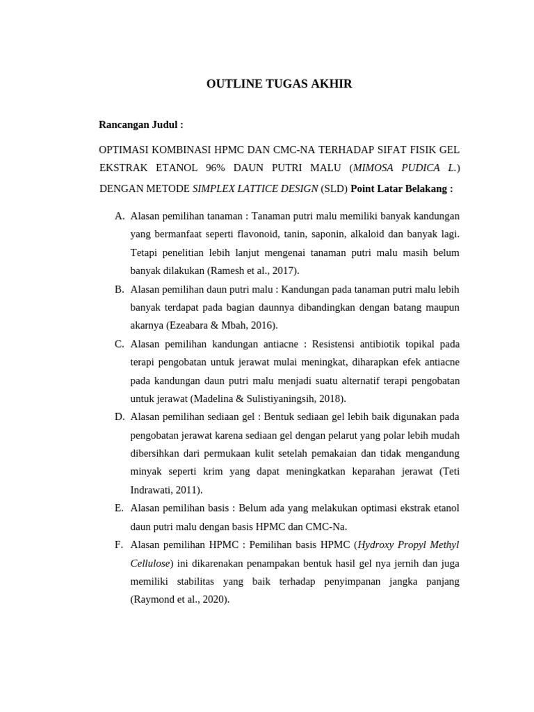 Outline + Bab 1-3 Fabio Rifqi I.H (20190311027) | PDF