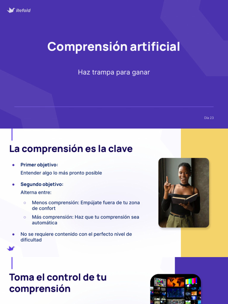 D A 23 Incrementando La Comprensi N | PDF