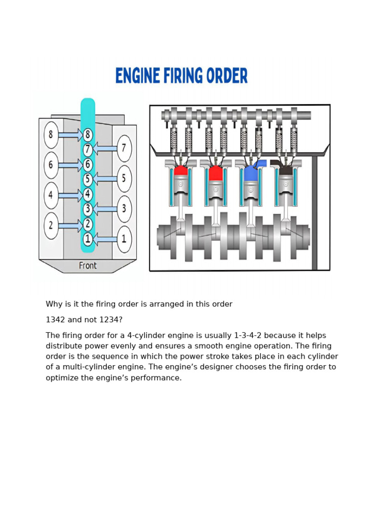 Engine Firing Order | PDF