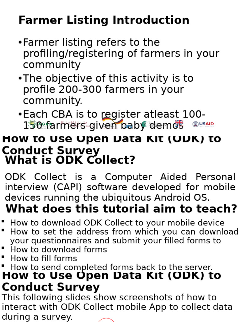 ODK Presentation For AGRA-1 | PDF | Mobile App | Google Play