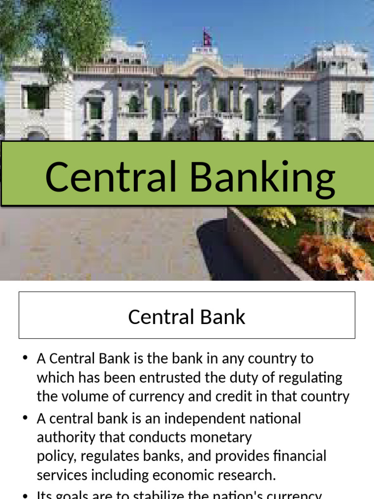 Chapter2 Central Banking | PDF | Monetary Policy | Central Banks