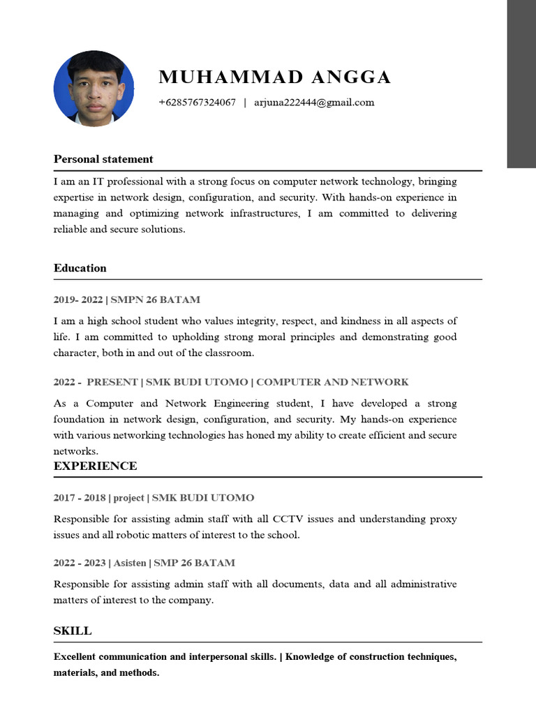 Angga Semarang CV | PDF