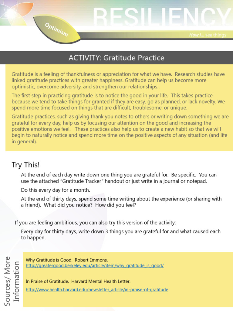 30-Day Gratitude Practice Guide | PDF