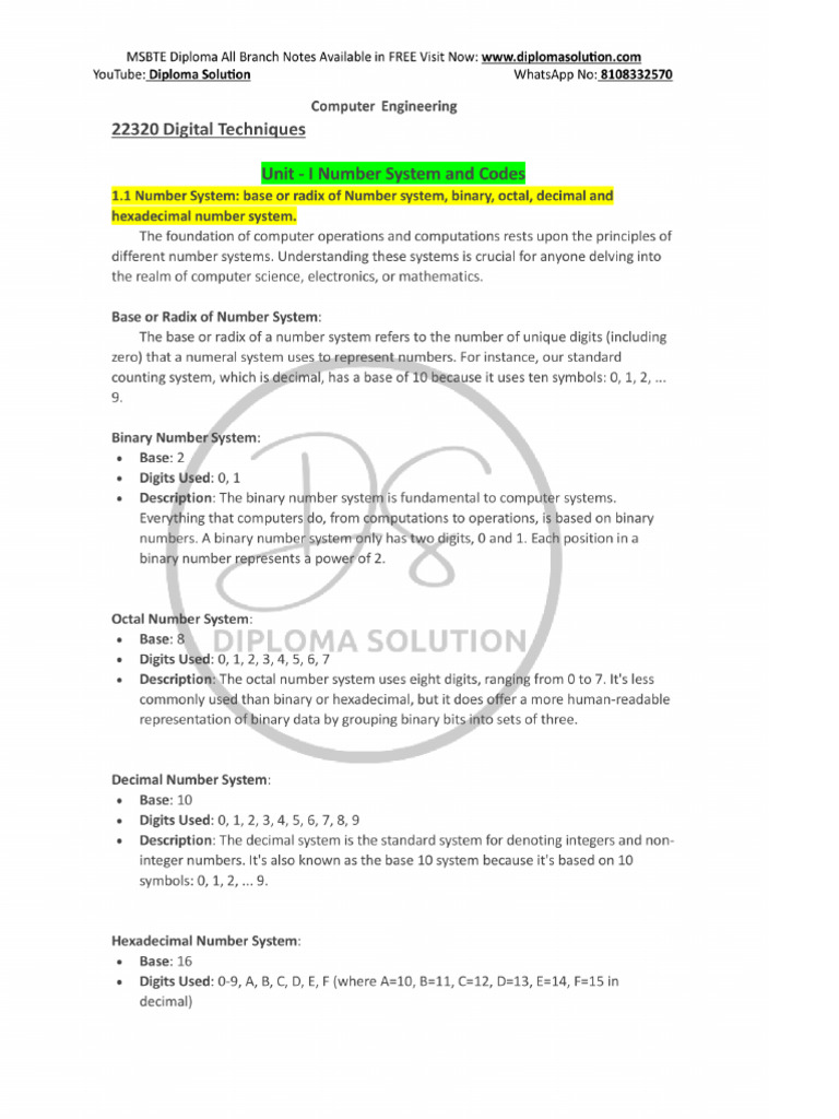 Dte Notes Digital Techniques | PDF