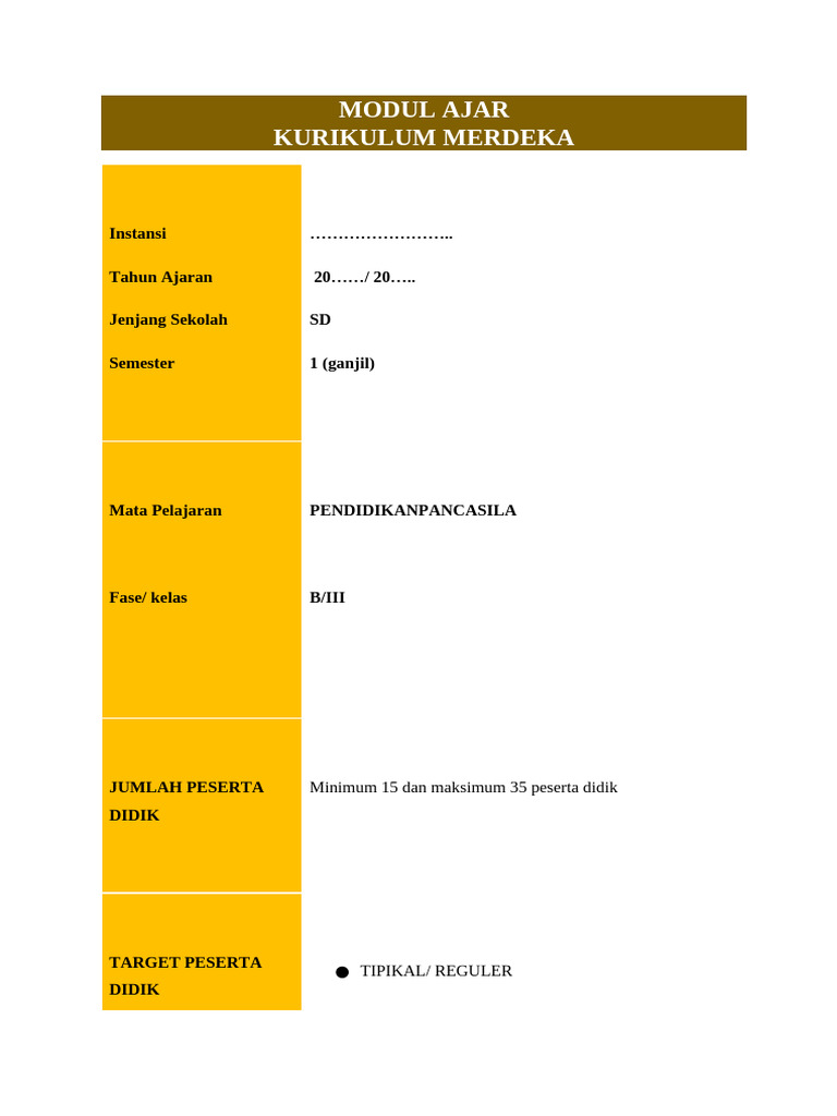 Modul Ajar 2 PKN | PDF