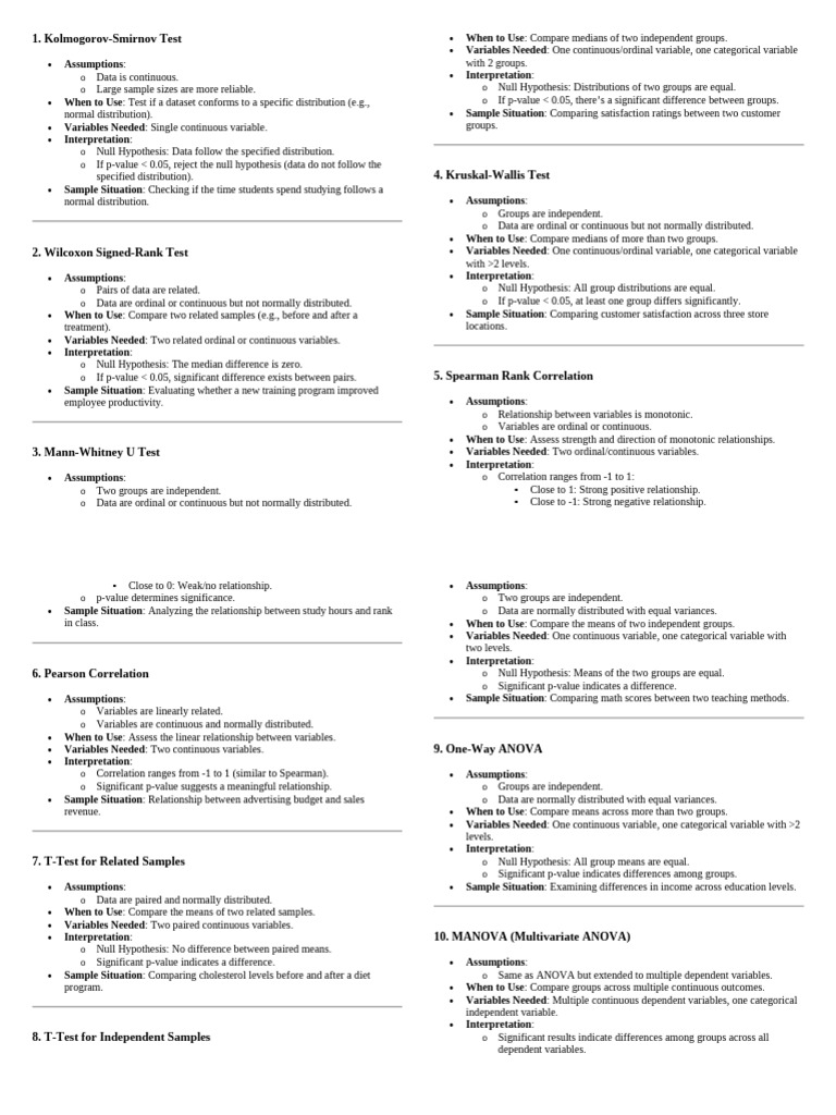 Reviewer For Statistical Tools Pdf Dependent And Independent