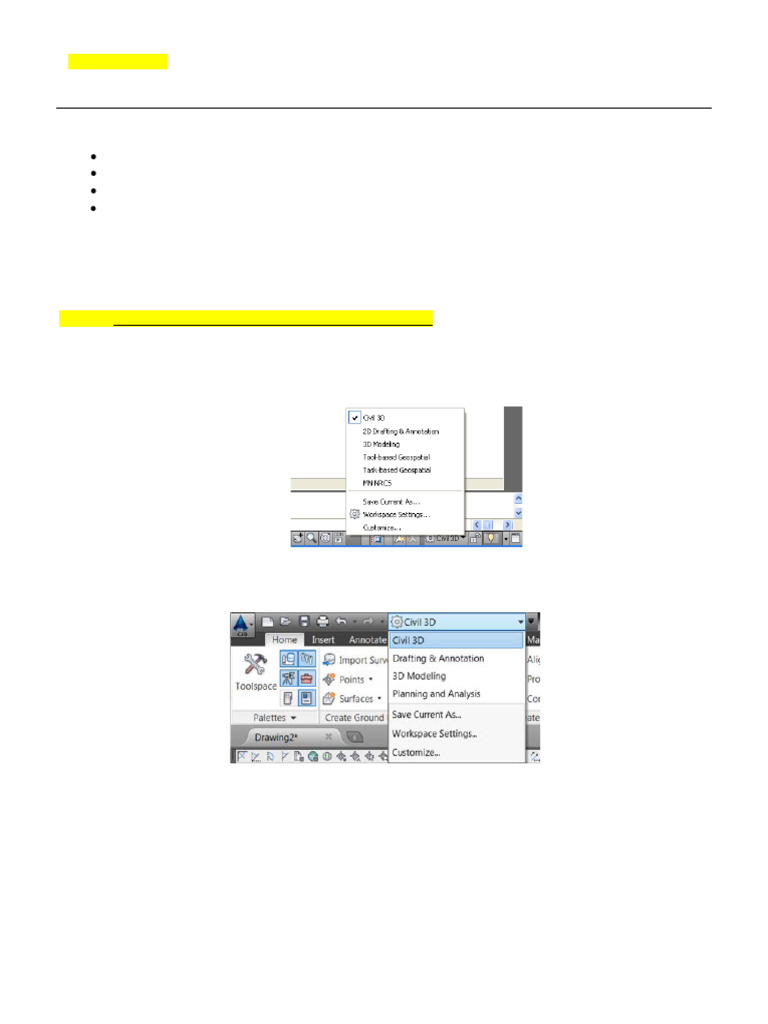 Civil 3d 2014 Creating A Surface Pdf Comma Separated Values Button Computing
