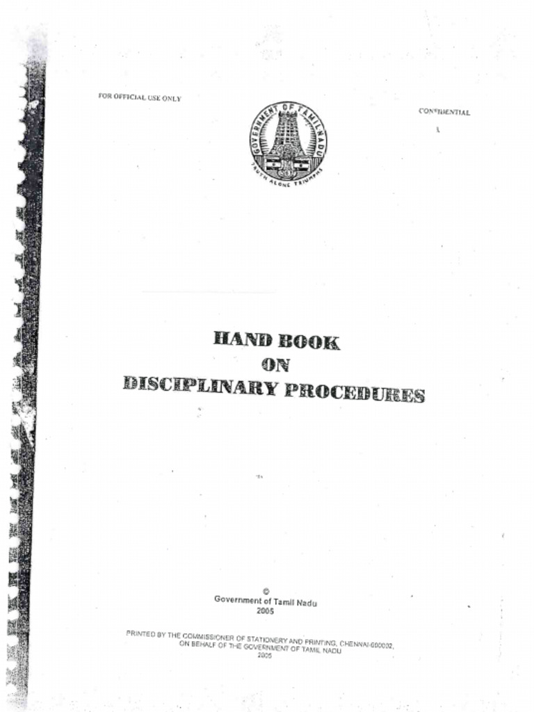 Handbook For Disciplinary Proceedings - 231115 - 153629 | PDF
