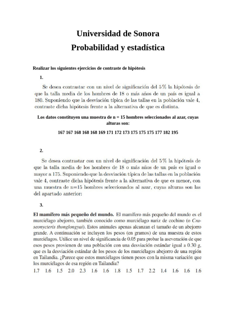Tarea 4. Probabilidad y Estadística | PDF