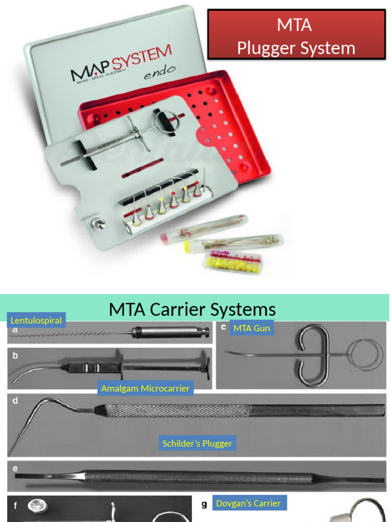 MTA Plugger System | PDF