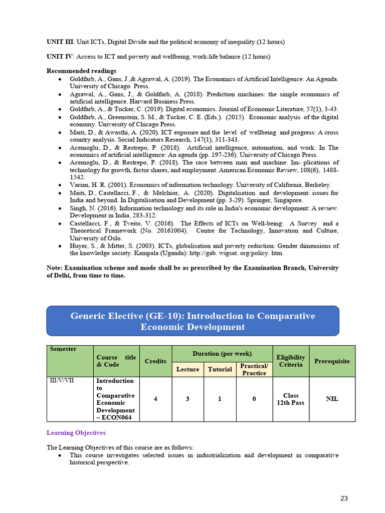 GE BMS V SEM-3-4 | PDF | Economies